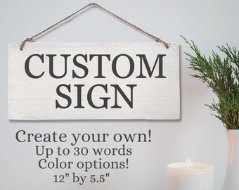 Wood Wording Sign - Etsy