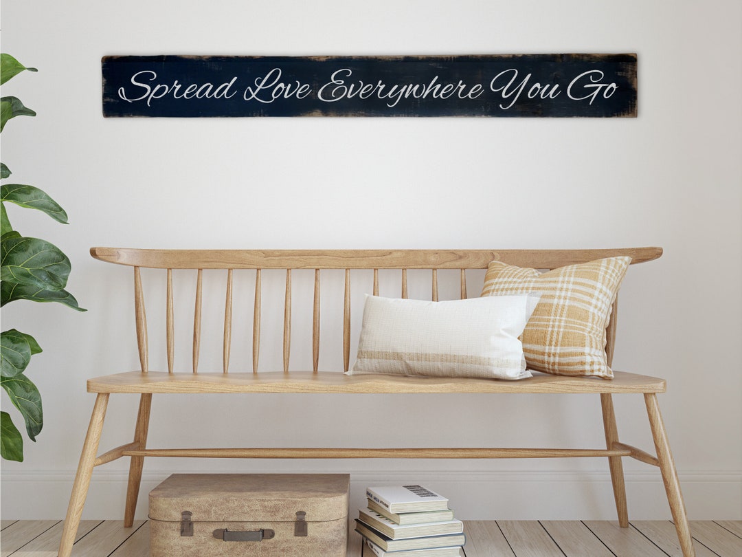 Mother Teresa Quote - Spread Love Everywhere You Go. Hand Painted ...