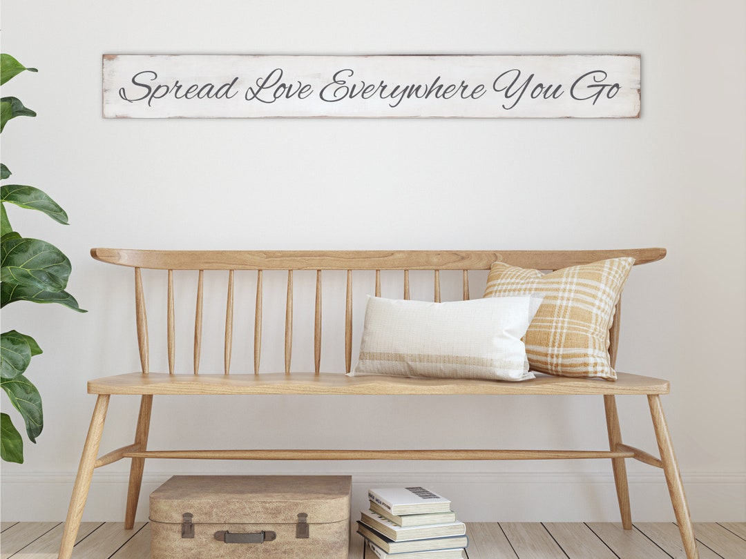 Mother Teresa Quote - Spread Love Everywhere You Go. Hand Painted ...