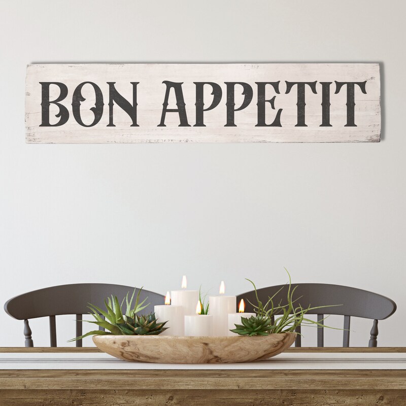 Bon Appetit Sign - Etsy