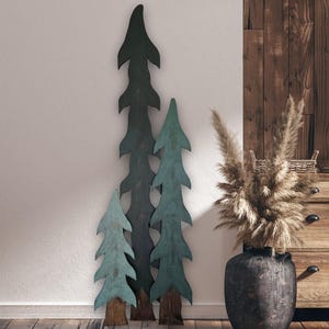 Rustic Wooden Christmas Trees With Vintage Charm! Indoor & Outdoor ...
