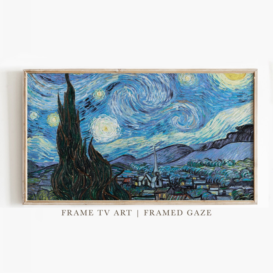 The Starry Night | Van Gogh Painting | Frame TV Art | Digital Download ...
