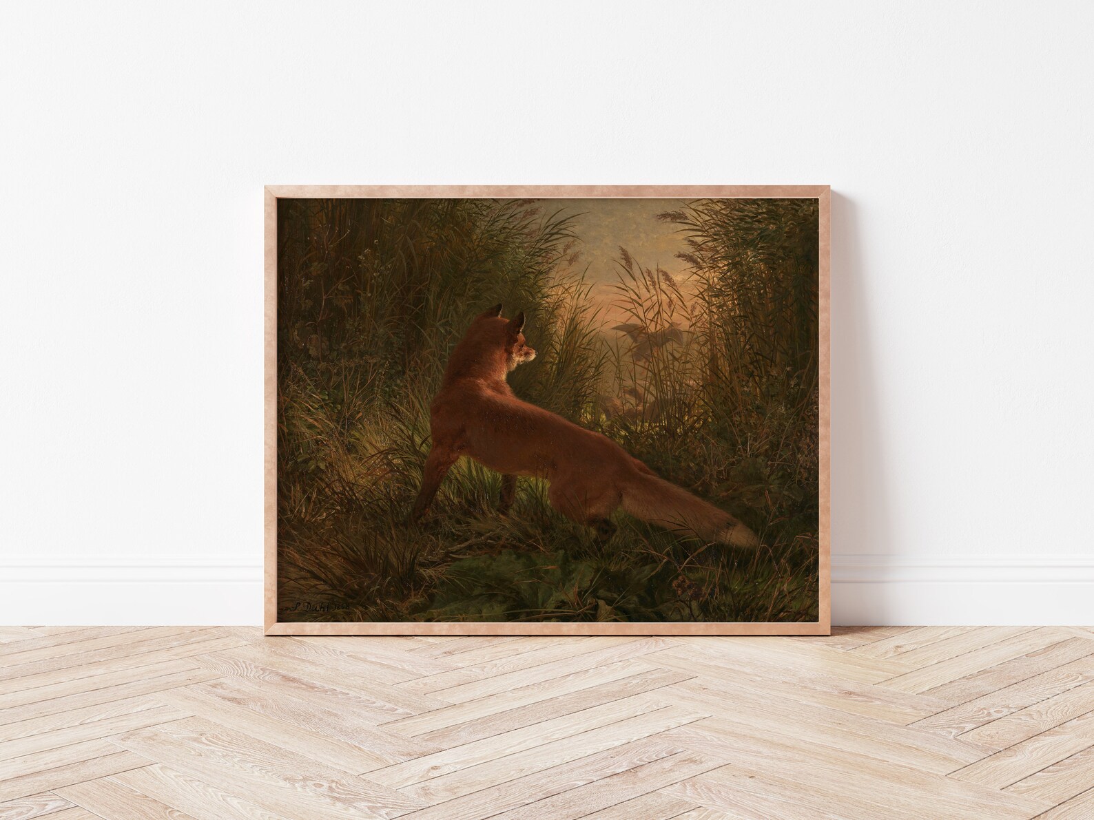 Vintage Fox Painting Vintage Wall Art Printable Art - Etsy