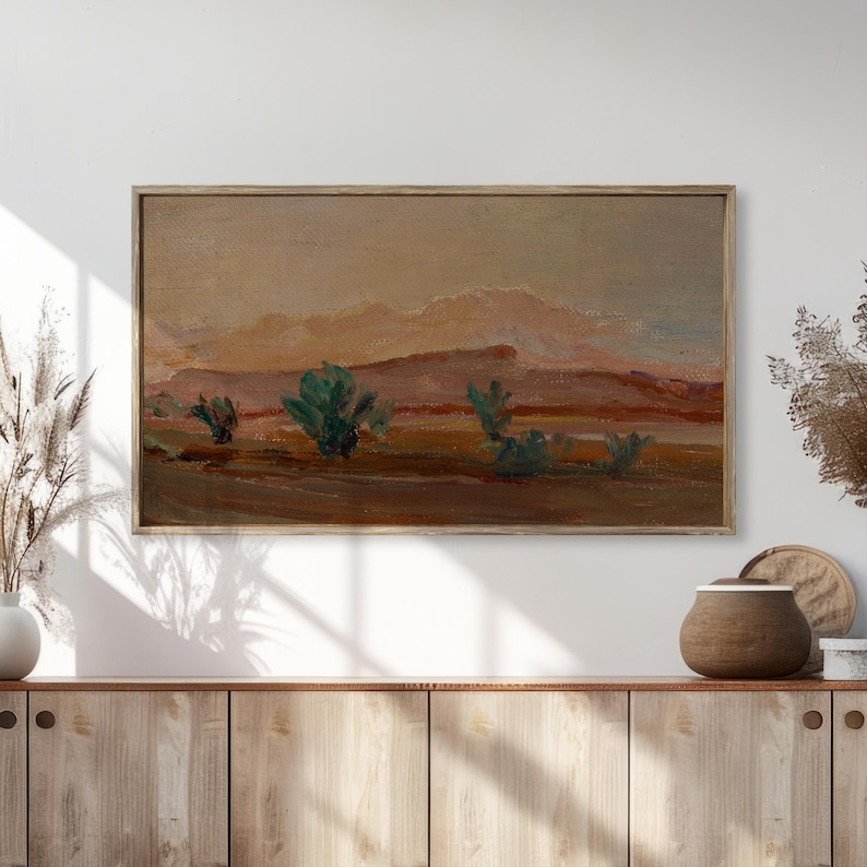 Western Cowboy Desert Landscape Art Bundle | Southwest Scenery for ...