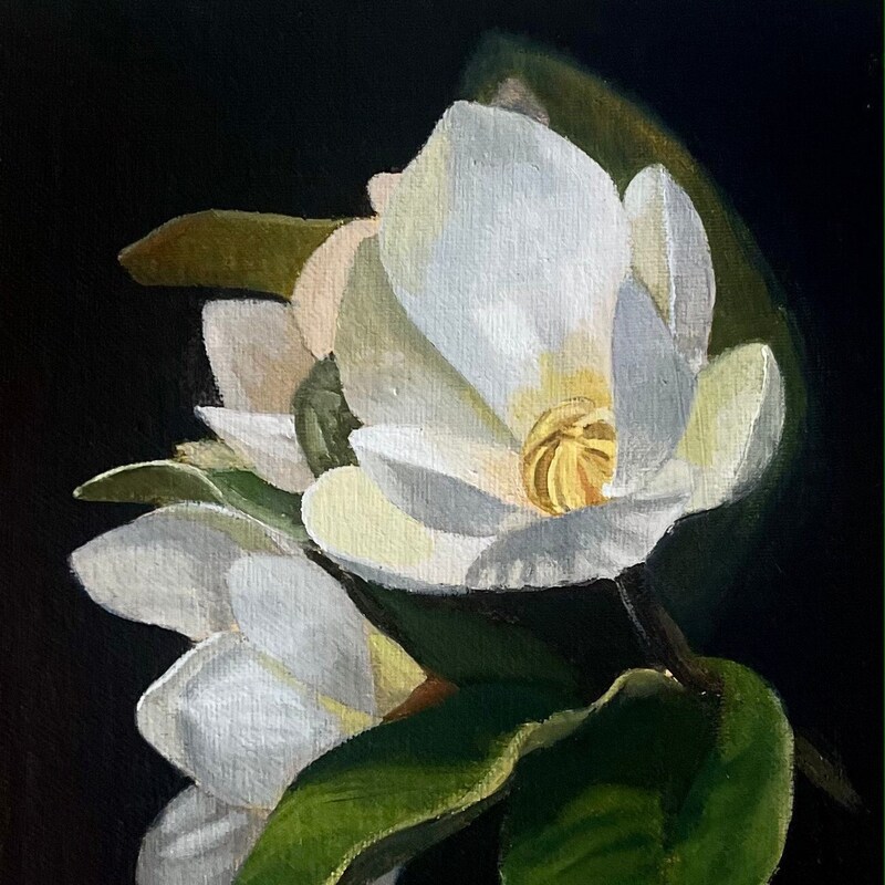 Magnolia Painting - Etsy