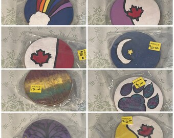 Hand-painted Coasters - Etsy