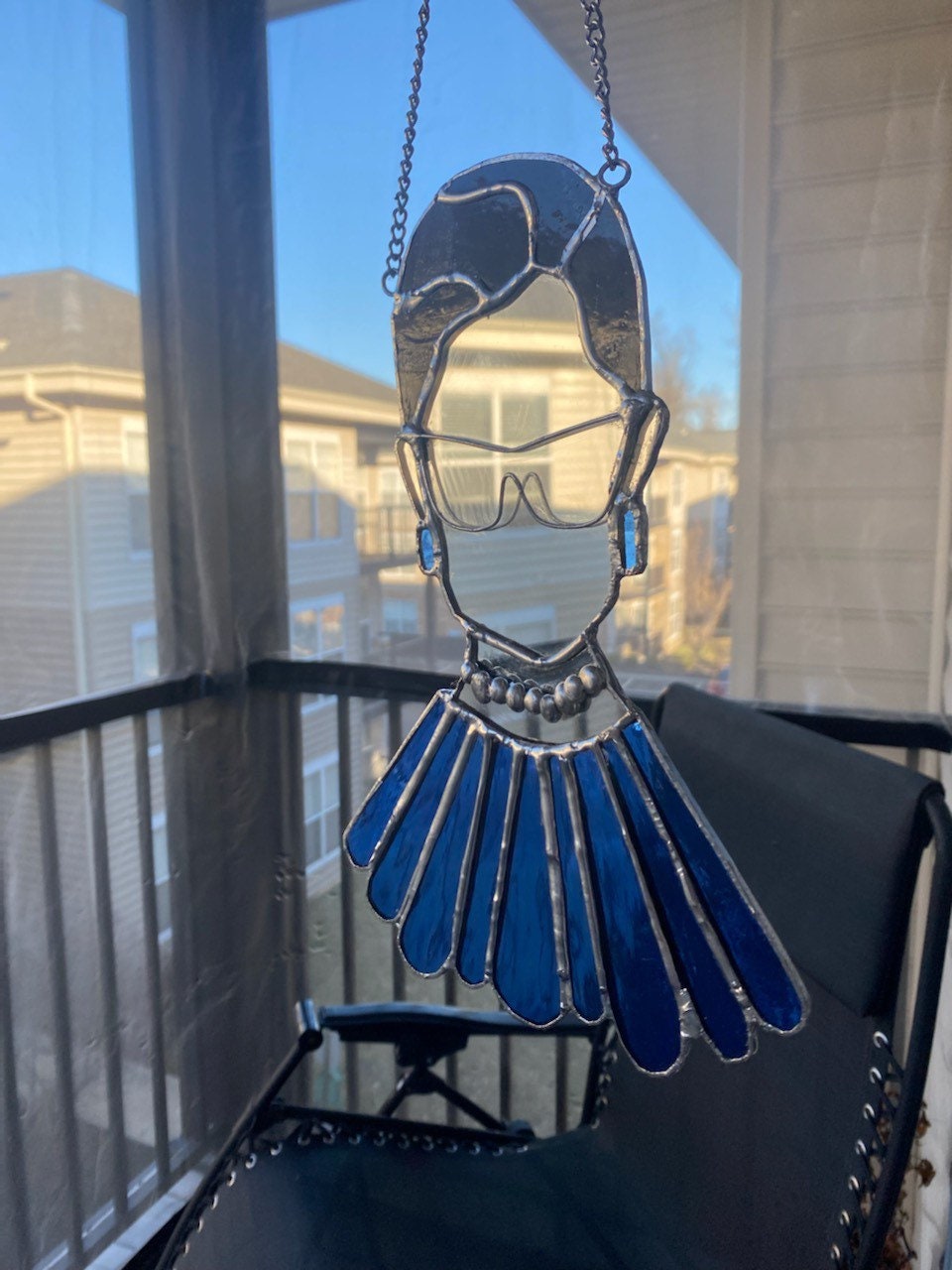 Custom RBG Stained Glass Mirror Wall Hanging - Etsy