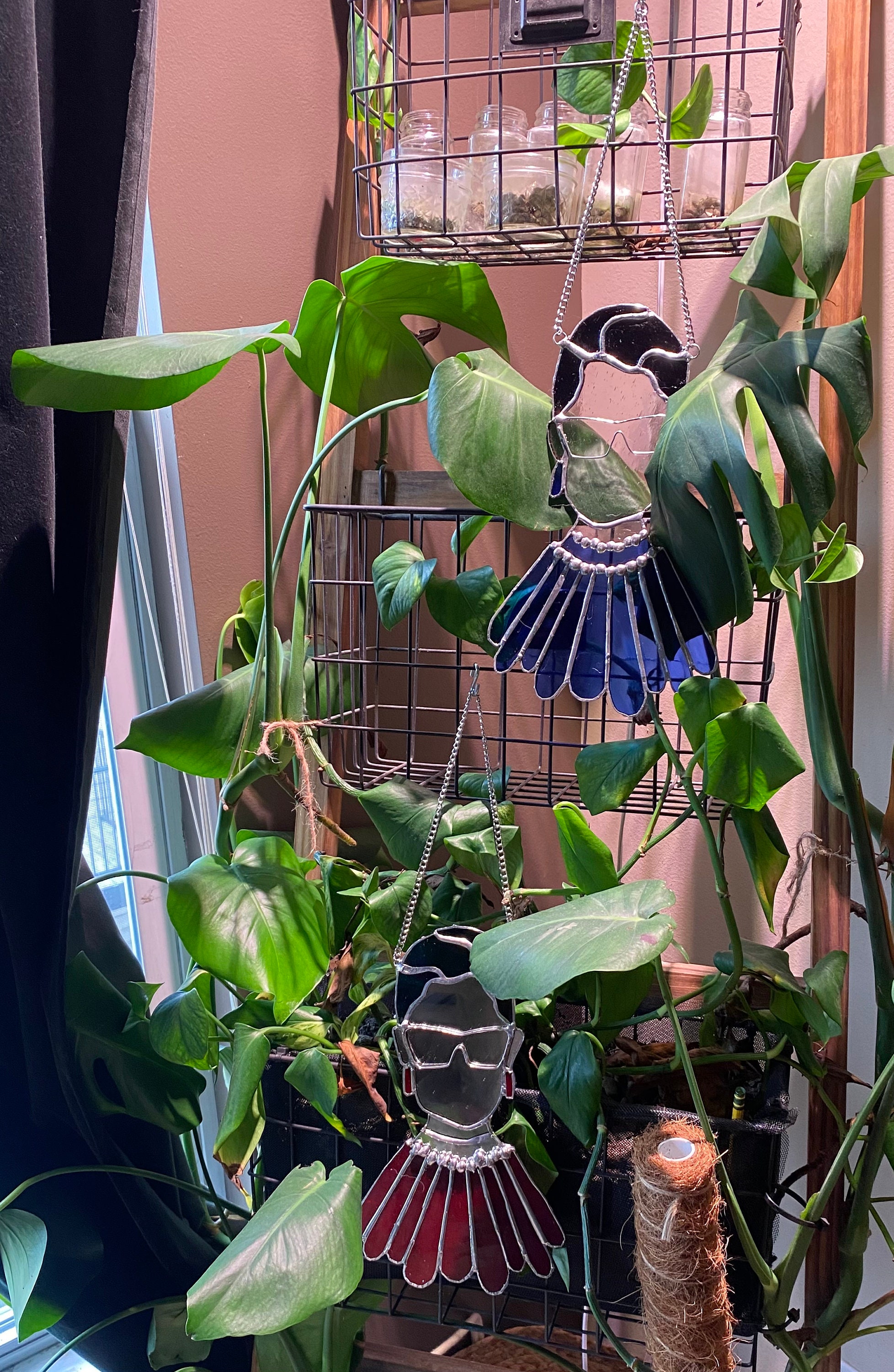 Blue RBG Stained Glass Suncatcher - Etsy