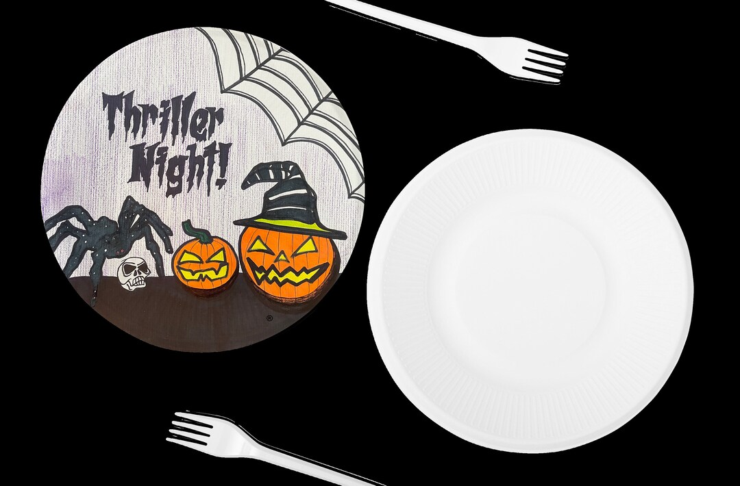 Halloween Plate Set - Etsy