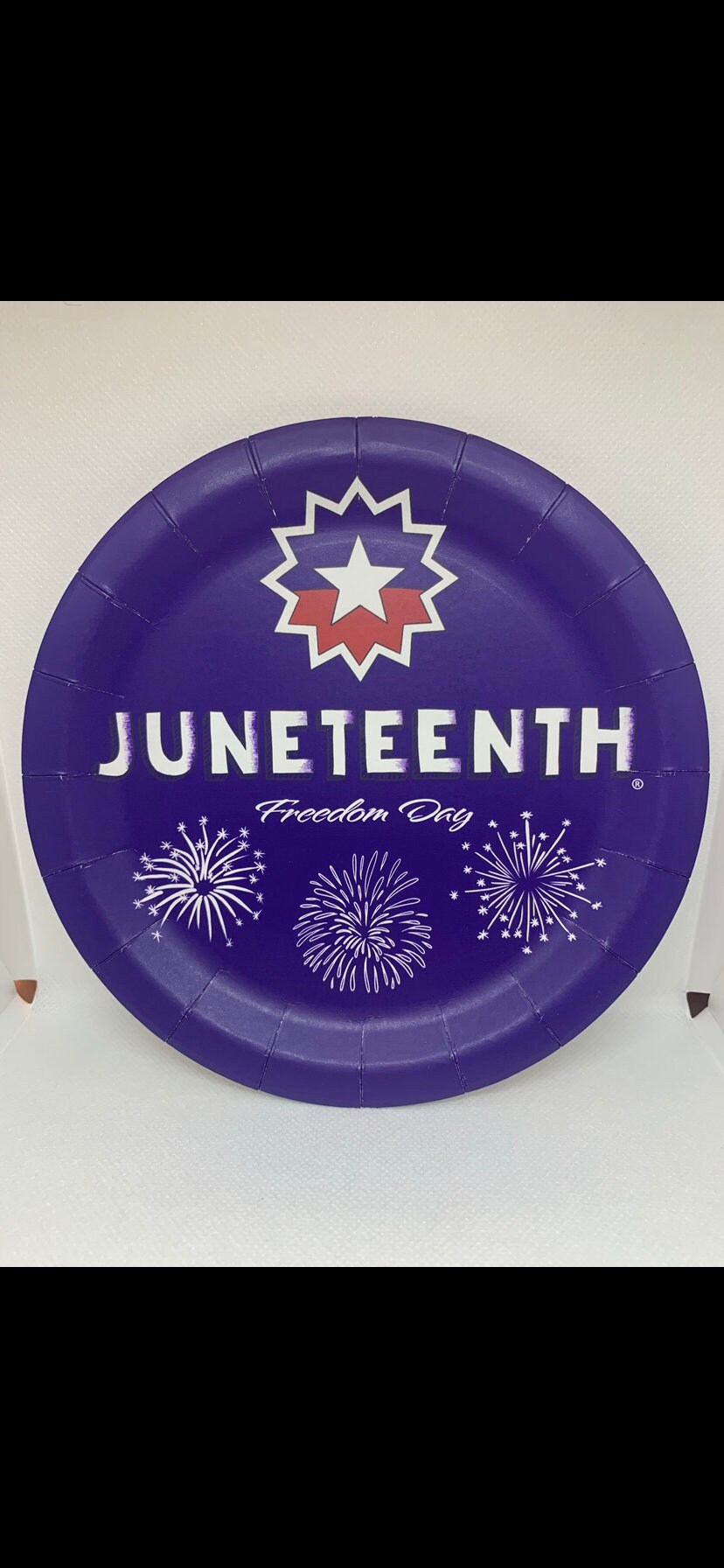Juneteenth Party Plate Set (gray W/ Multicolor Writing) - Etsy