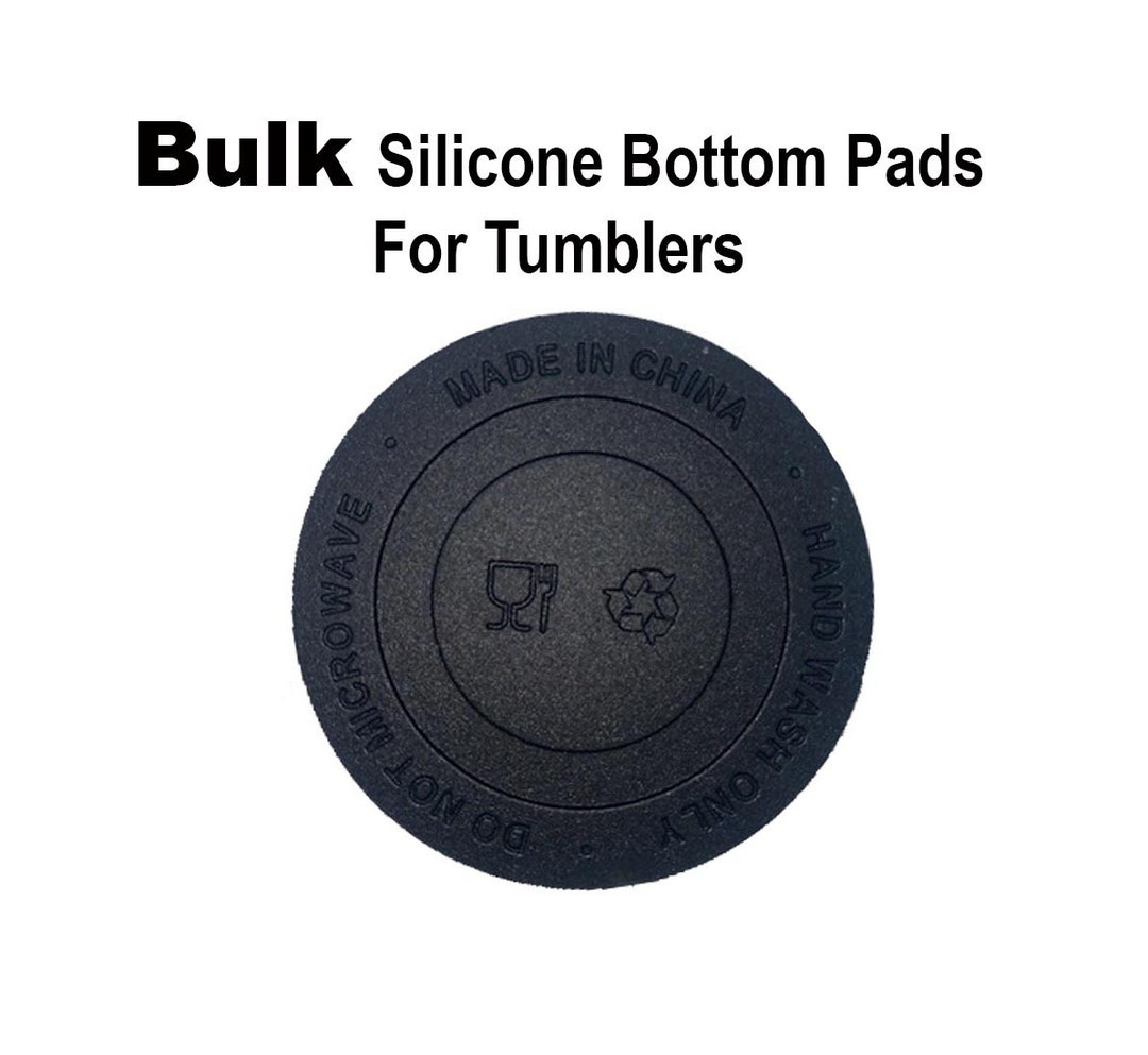 Bulk Self-adhesive Silicone Bottom Pads for Tumblers - 2.2" (56mm ...