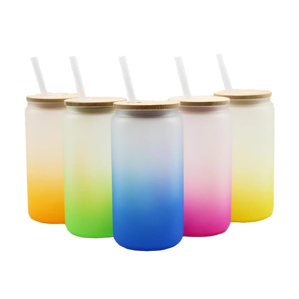 Ombre Glass Tumbler - Etsy