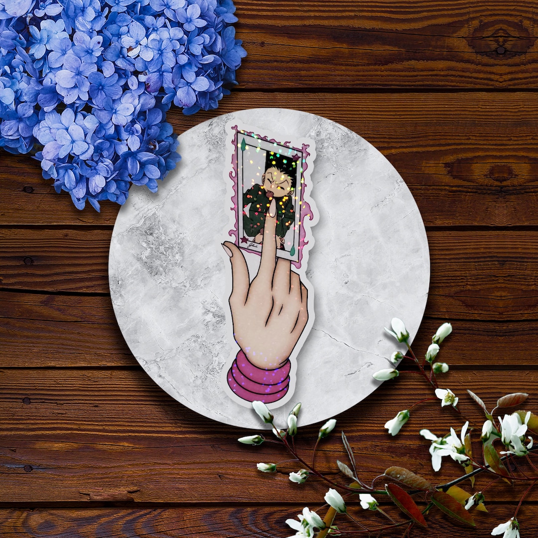 Hisoka Morrow | Sparkle Holographic Vinyl Sticker, Anime Clown - Etsy