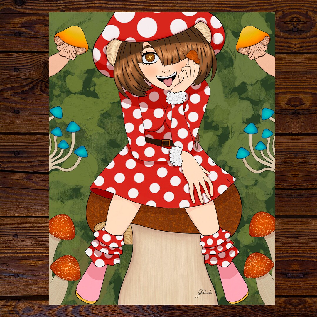 Kinoko Komori | Glossy Art Print | Mushroom Hero - Etsy