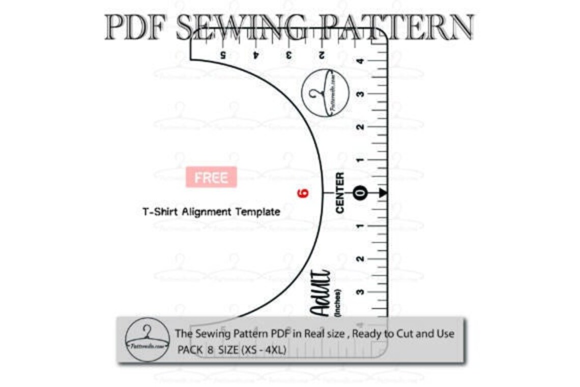 Pattern T-shirt for Men Sewing Pattern PDF Digital Pattern - Etsy