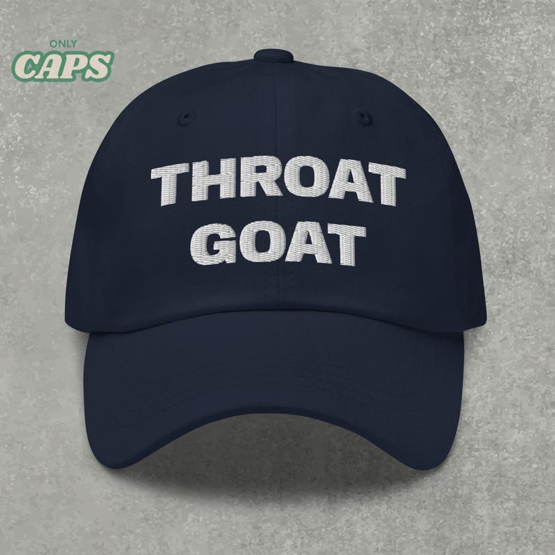 Throat Goat Baseball Cap | Funny Meme Hat for Men & Women | Trendy ...