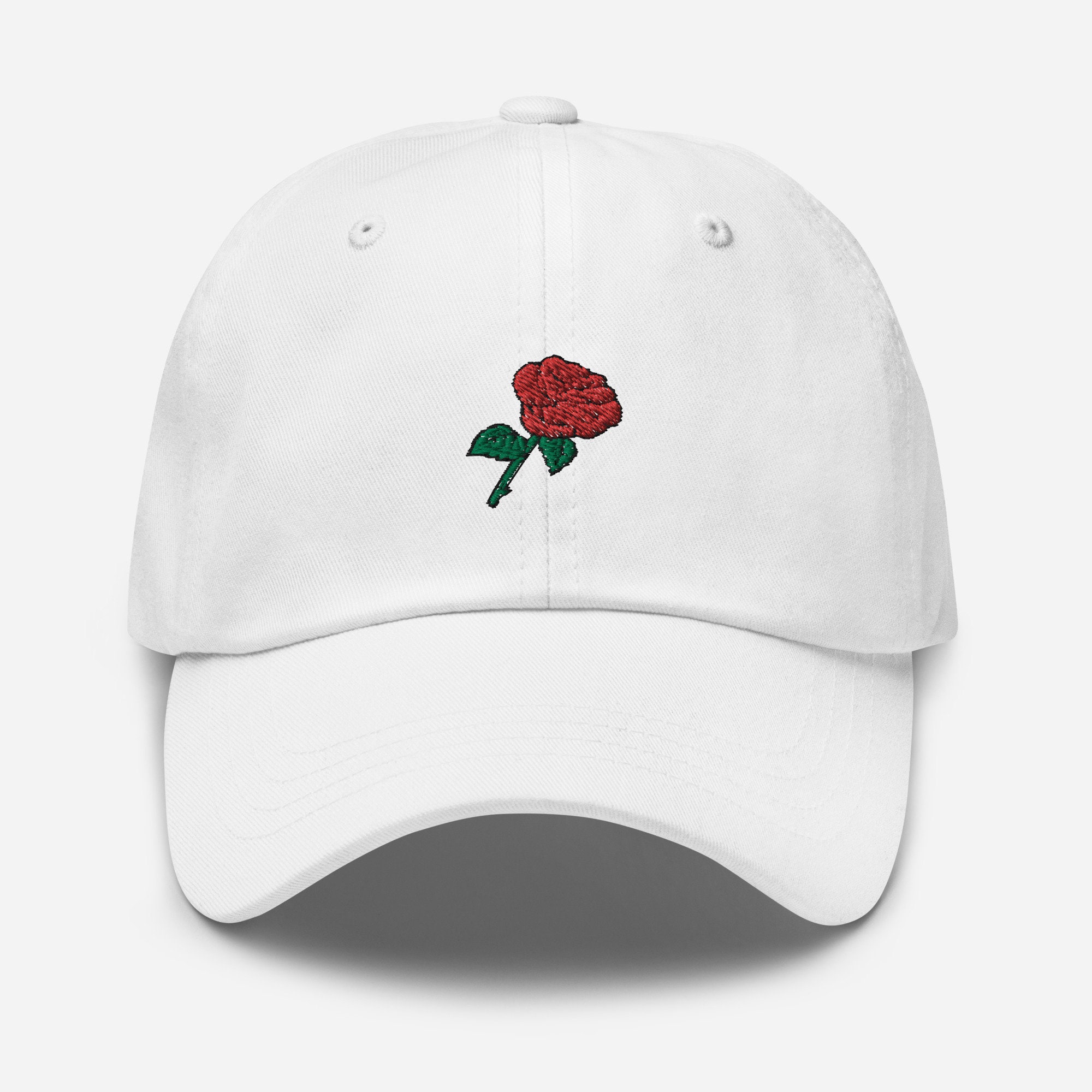 ROSE Baseball Cap | Red Rose Hat | Flower Baseball Cap | Custom ...