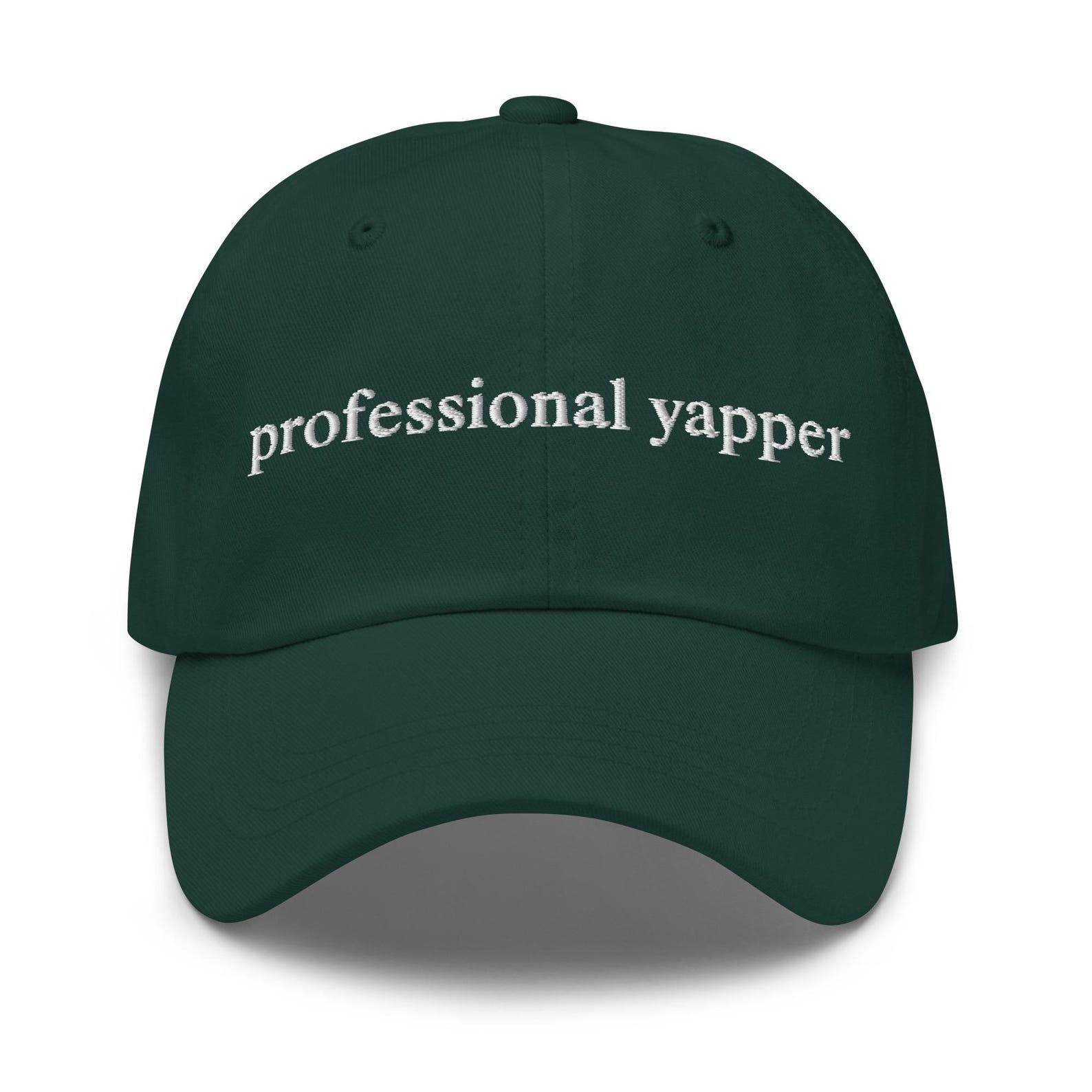 Professional Yapper | Custom Dad Hat Embroidered | Funny Meme Hat ...