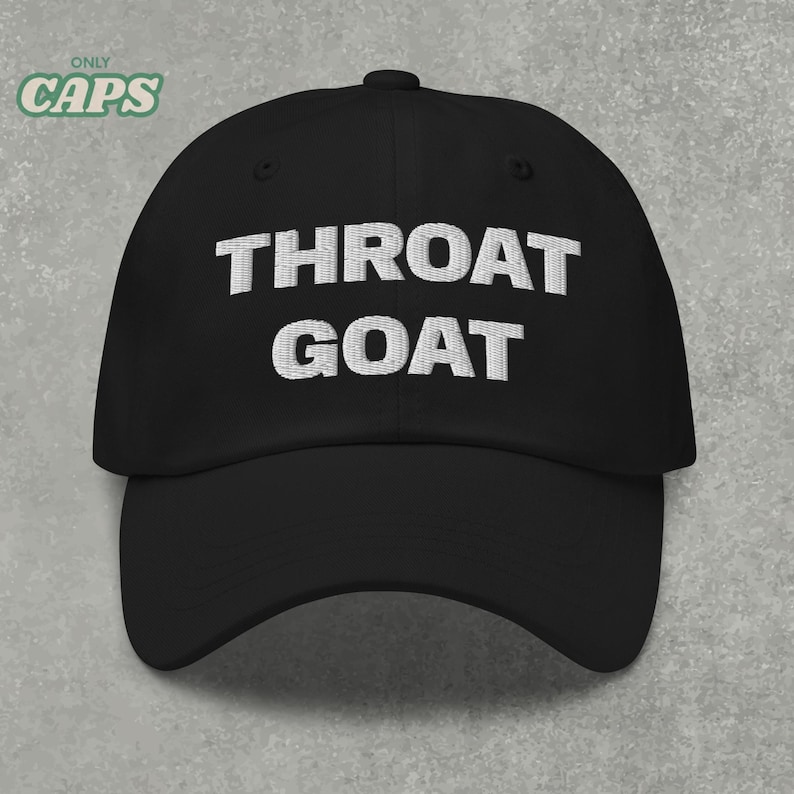 Throat Goat Baseball Cap | Funny Meme Hat for Men & Women | Trendy ...