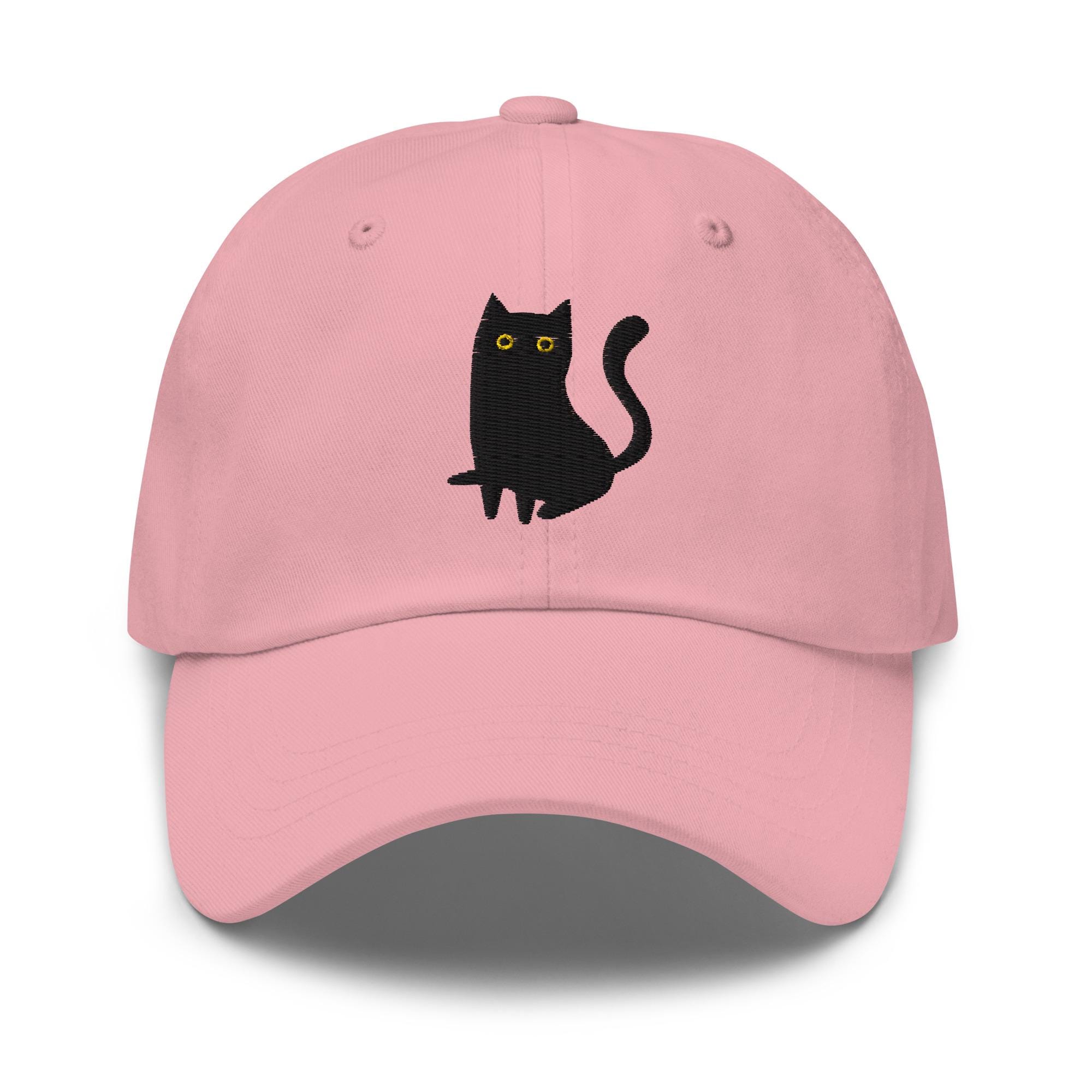 BLACK CAT HAT Cute Black Cat Hat Cat Lover Hat Cat Baseball Cap Black ...