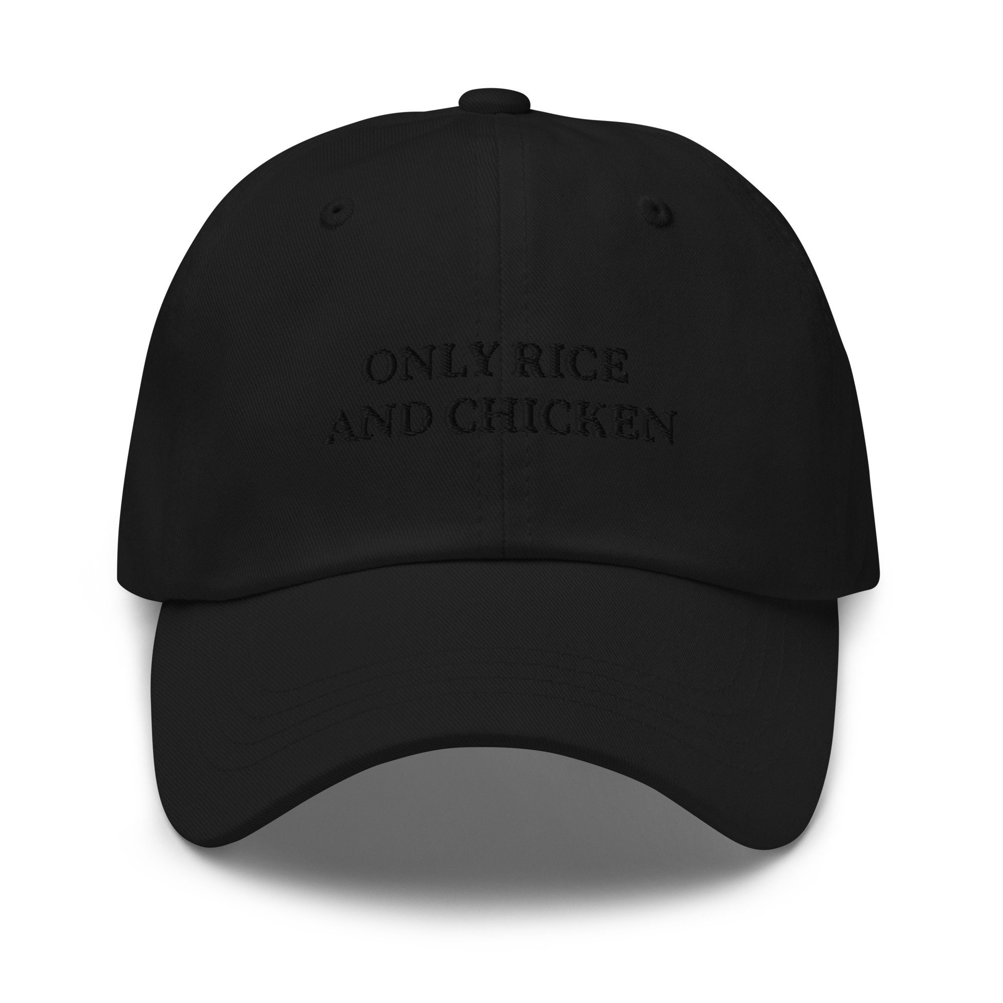 Only Rice and Chicken. Embroidered Gym Dad Hat. Funny Gym Dad Hat ...