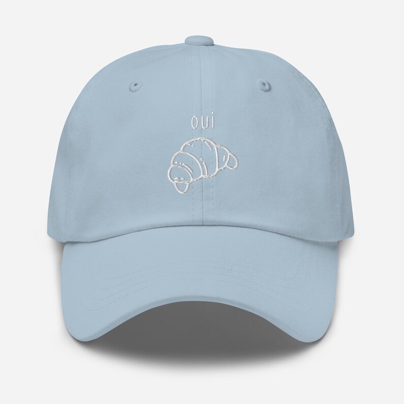 OUI CROISSANT | Croissant Embroidered Cap | Casual Baseball Cap ...