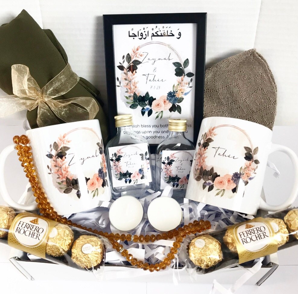 Luxury Personalised Couples Hamper Box Islamic Gift Revert Modest ...