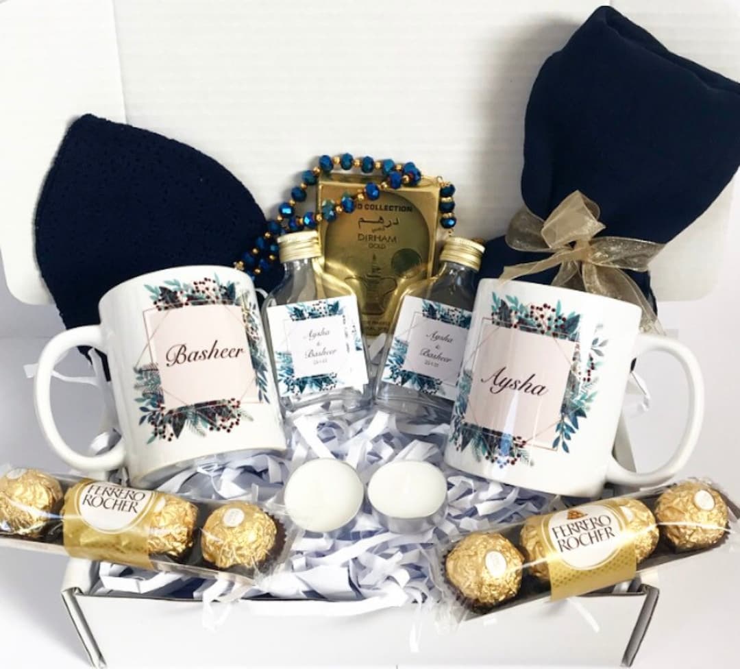 Luxury Personalised Couples Hamper Box Islamic Gift Revert Modest ...