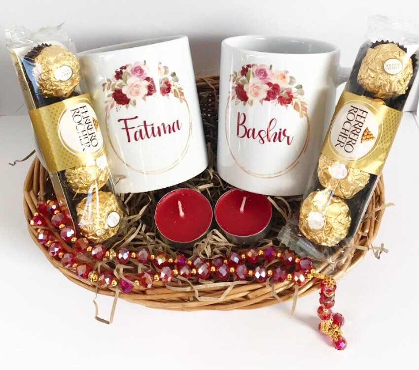 Luxury Personalised Couples Hamper Box Islamic Gift Revert Modest ...
