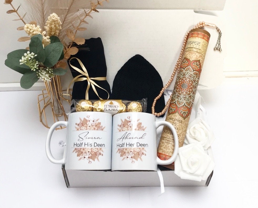 Luxury Personalised Couples Hamper Box Islamic Gift Revert Modest ...