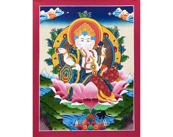 Ganesha Thangka - Etsy