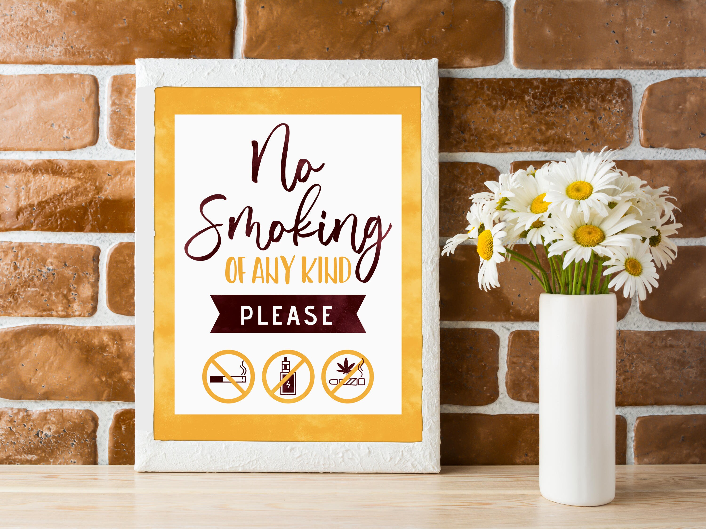 Airbnb Signs | No Smoking Signs Bundle Air Bnb Signage | Air Bnb Host ...