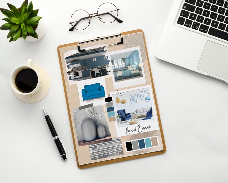 Mood Board Template for Short Term Rentals [EDITABLE], Canva Template ...