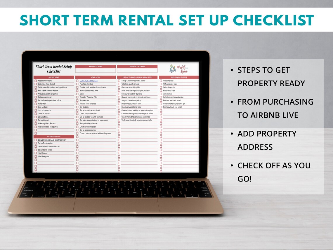Inventory Checklist Spreadsheet | Airbnb Spreadsheet | Airbnb Host ...