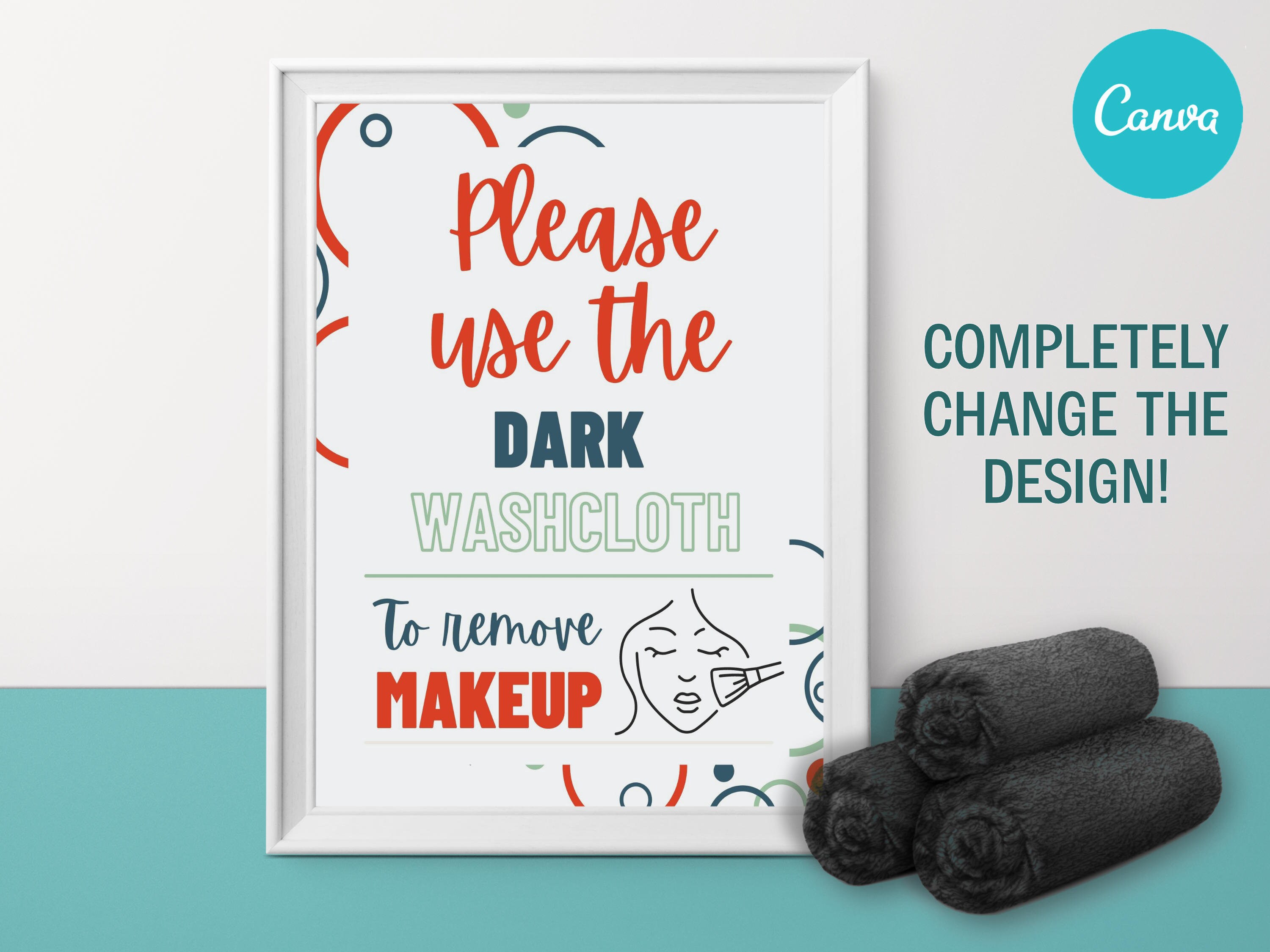 Airbnb Signs Makeup, Canva Template Instant Download Printable Airbnb ...