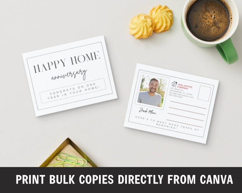 Happy Home Anniversary, Happy Birthday, Real Estate Postcards, Real ...