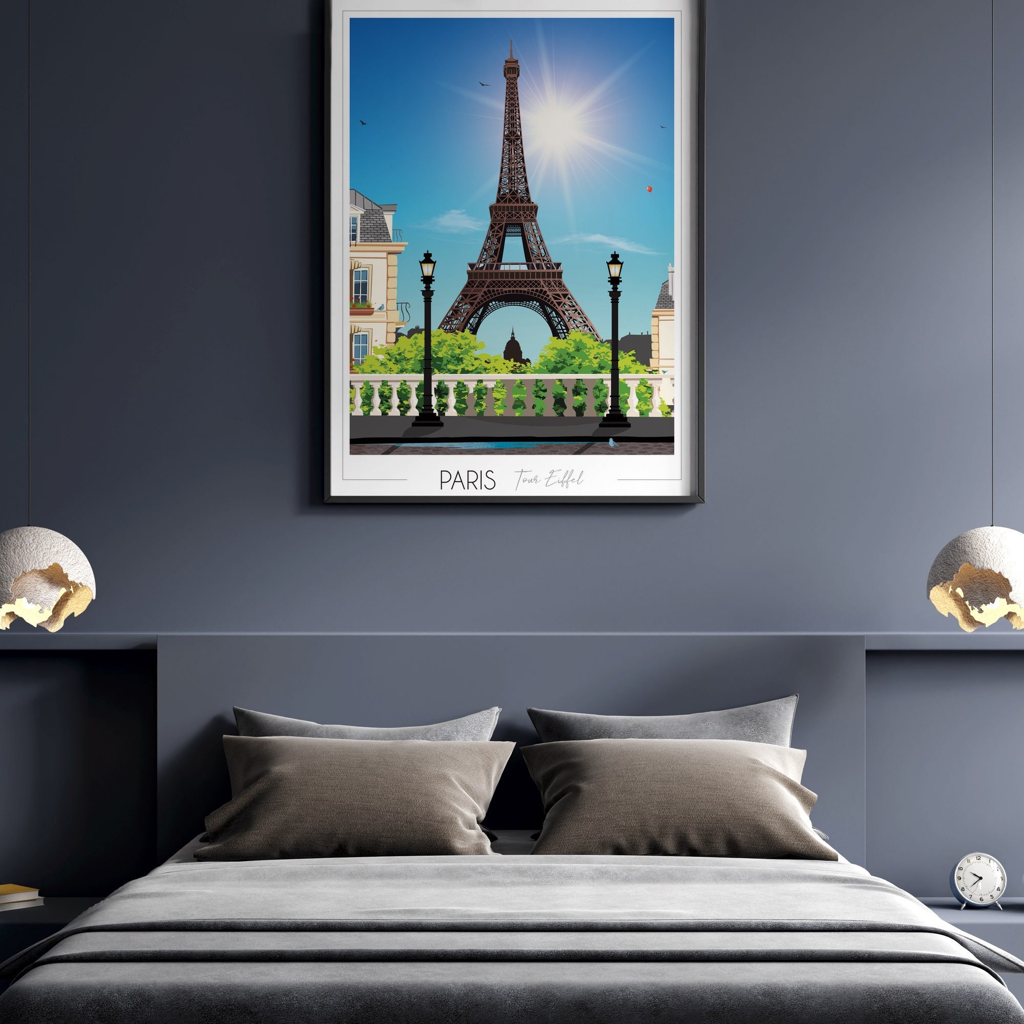 Paris Eiffel Tower Poster • Poster • Travel Poster • Personalized Gift ...