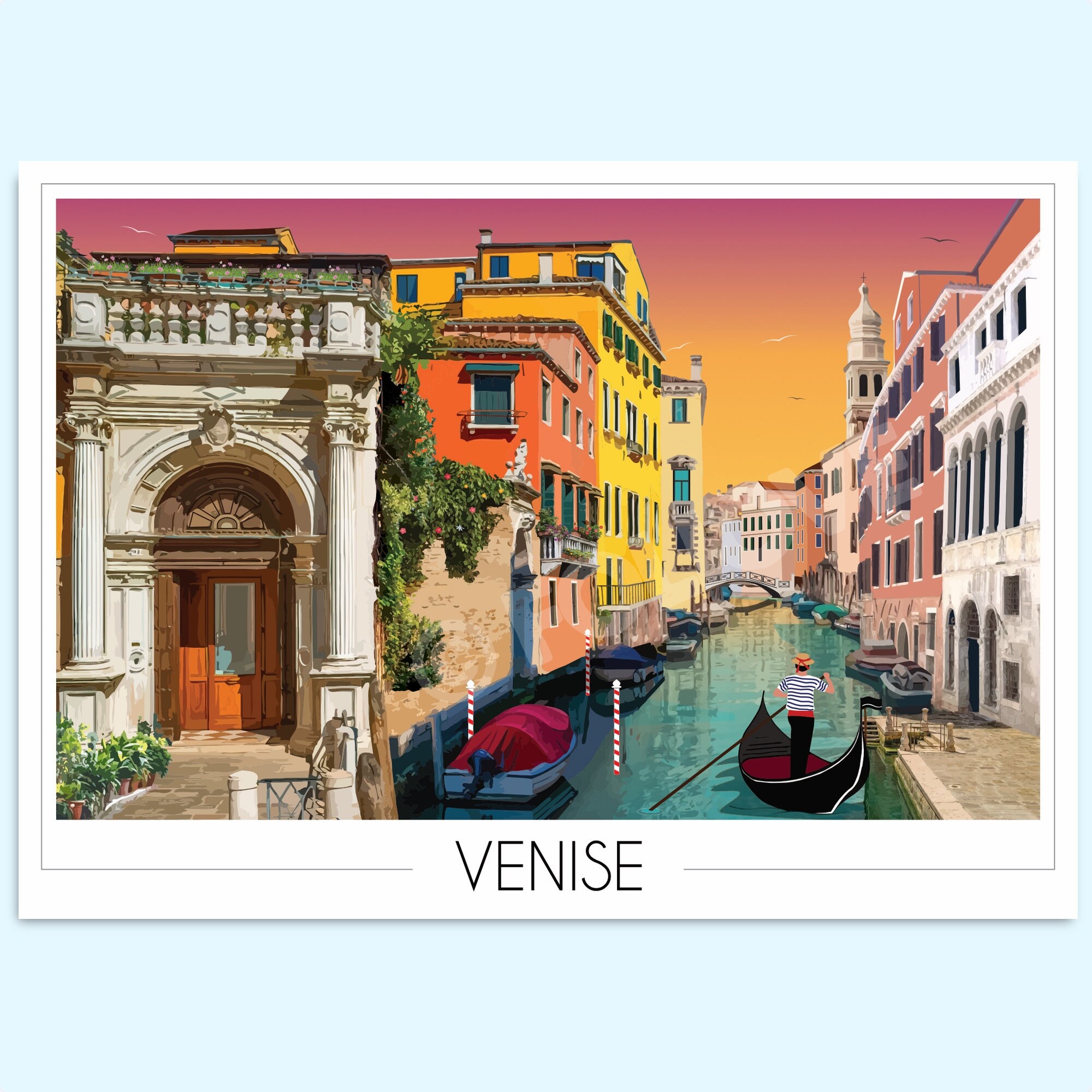 Venice Travel Poster • Venice Print • Travel Poster • City Poster • Art ...