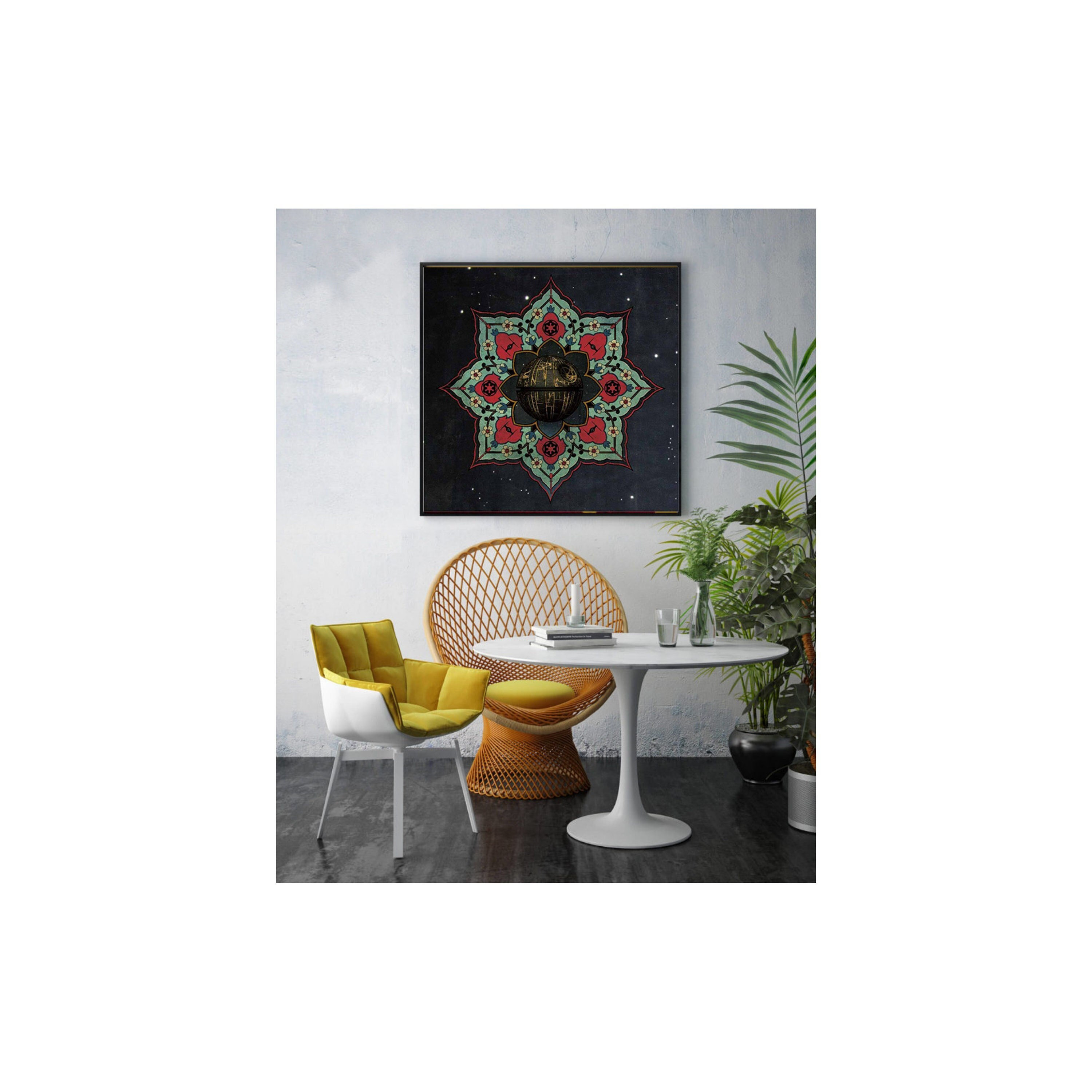 The Death Star / Mughal Style Star Wars Art / Prints & Frames - Etsy