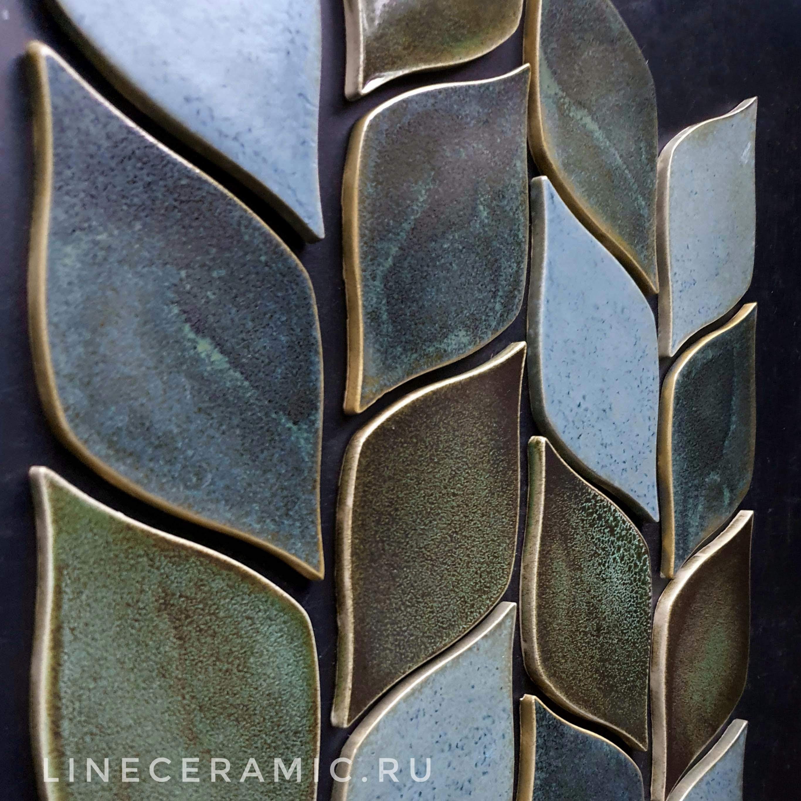 Handmade ceramic tiles Leaves | Etsy