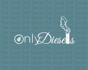 Funny Diesel Sticker - Etsy