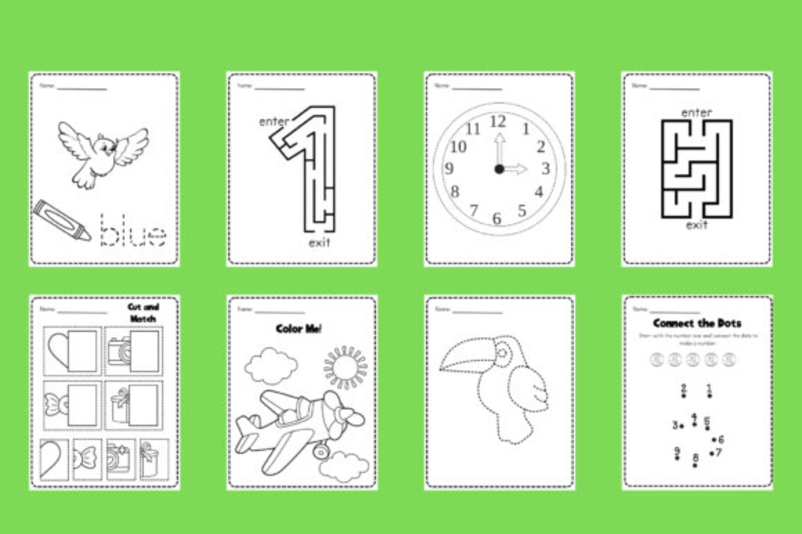 Preschool Fine Motor Building Workbook | 260+ Printable Activity Pages ...