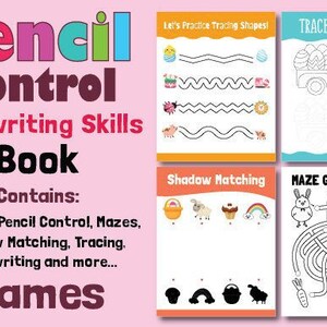 Pencil Control Tracing Workbook for Kids | 50 Printable Pages of ...