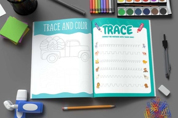 Pencil Control Tracing Workbook for Kids | 50 Printable Pages of ...