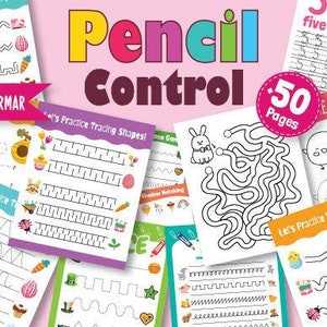 Pencil Control Tracing Workbook for Kids | 50 Printable Pages of ...