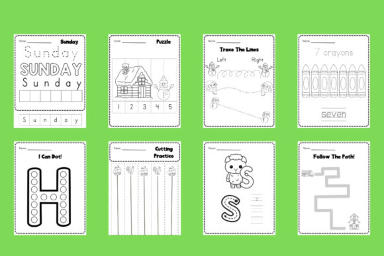 Preschool Fine Motor Building Workbook | 260+ Printable Activity Pages ...