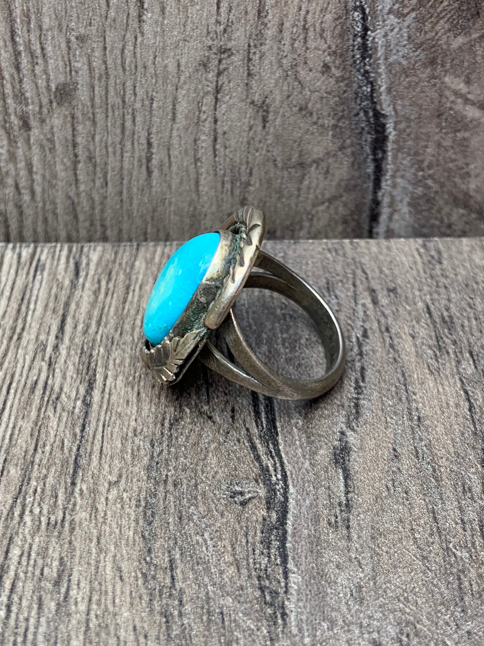 Turquoise and Silver Native American Ring | Etsy