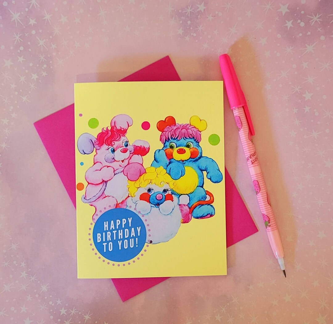 Retro 80s Birthday Card - Etsy