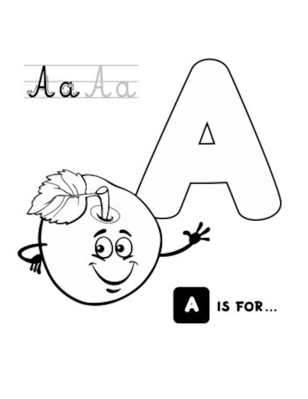 26 Alphabet Coloring Pages - Etsy