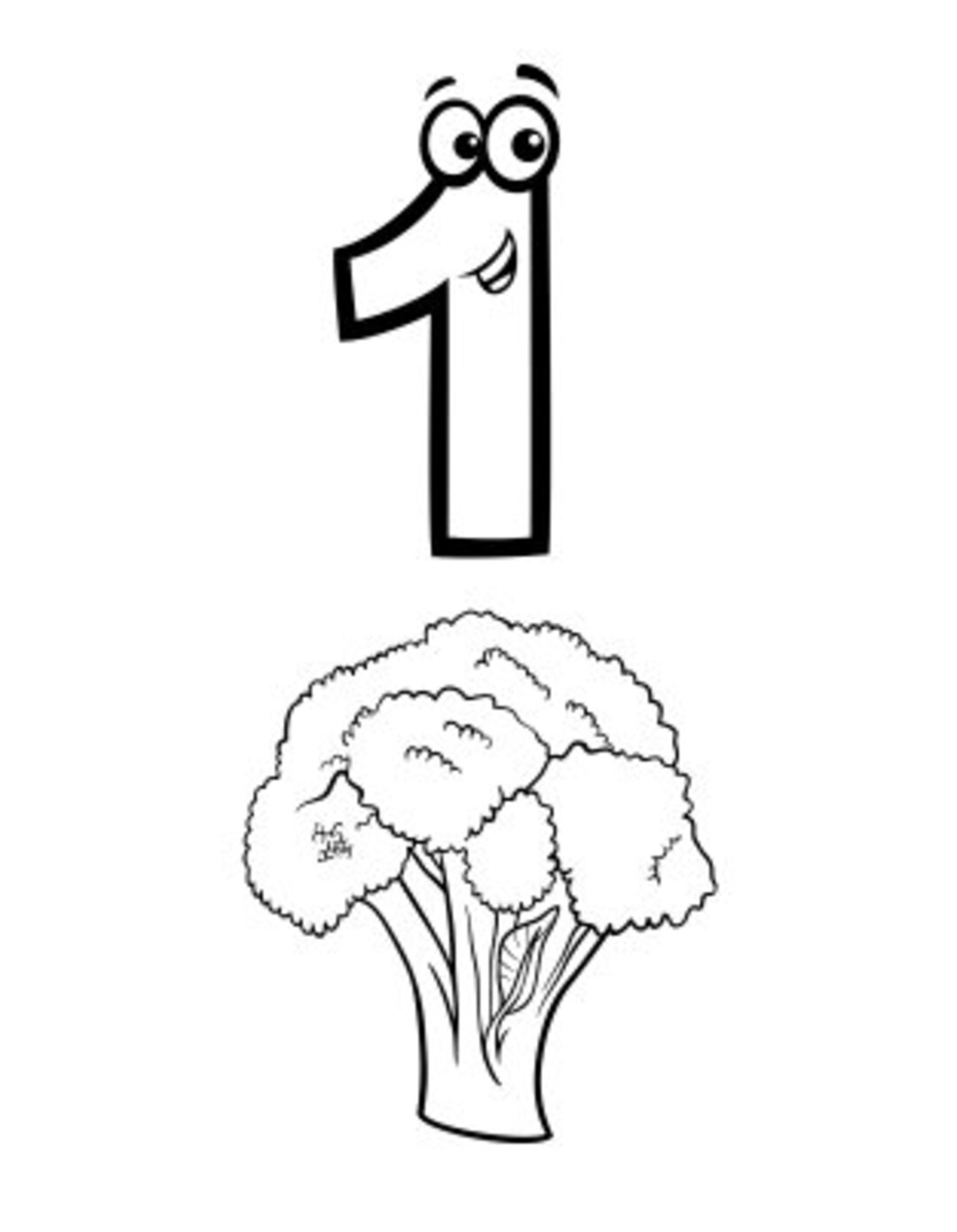 10 Number Coloring Pages - Etsy